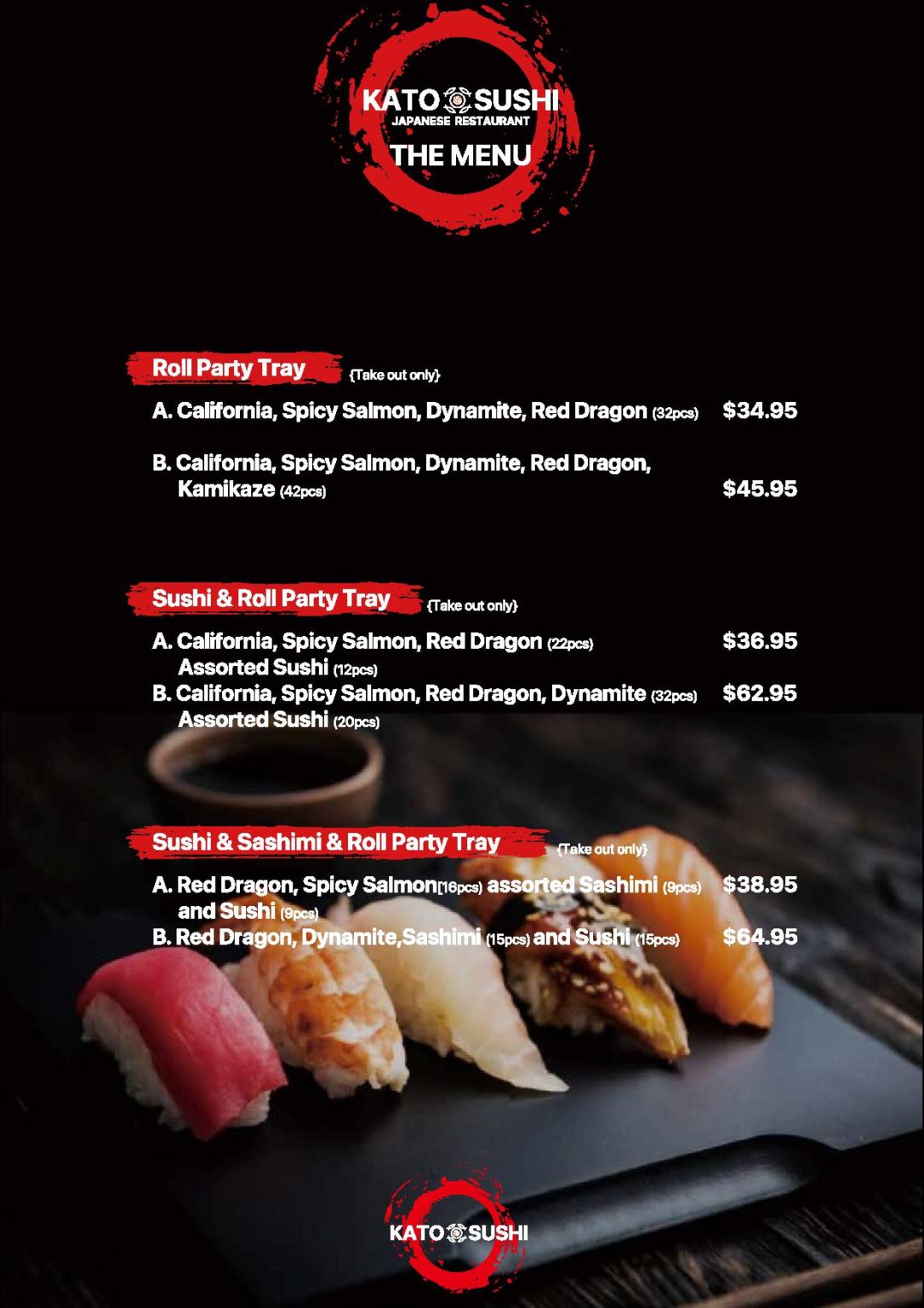 Menu – Kato Sushi