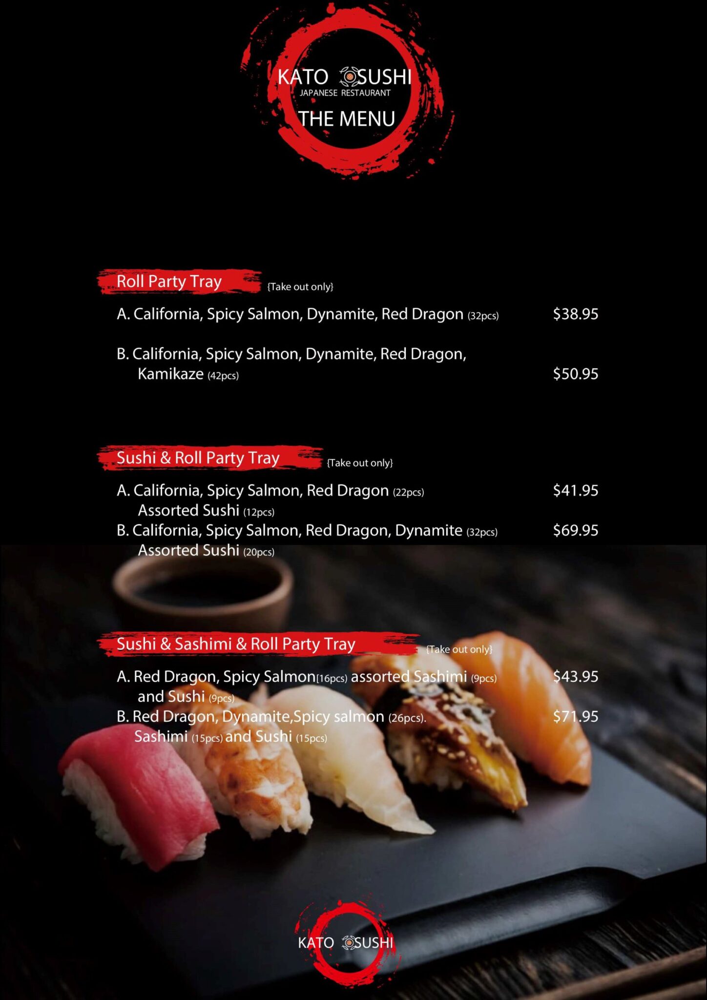 Menu – Kato Sushi